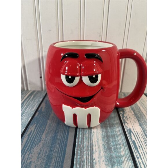 M&M'S | Dining | Mm Red Character Mug 3d Collectible Large 2oz Coffee ...